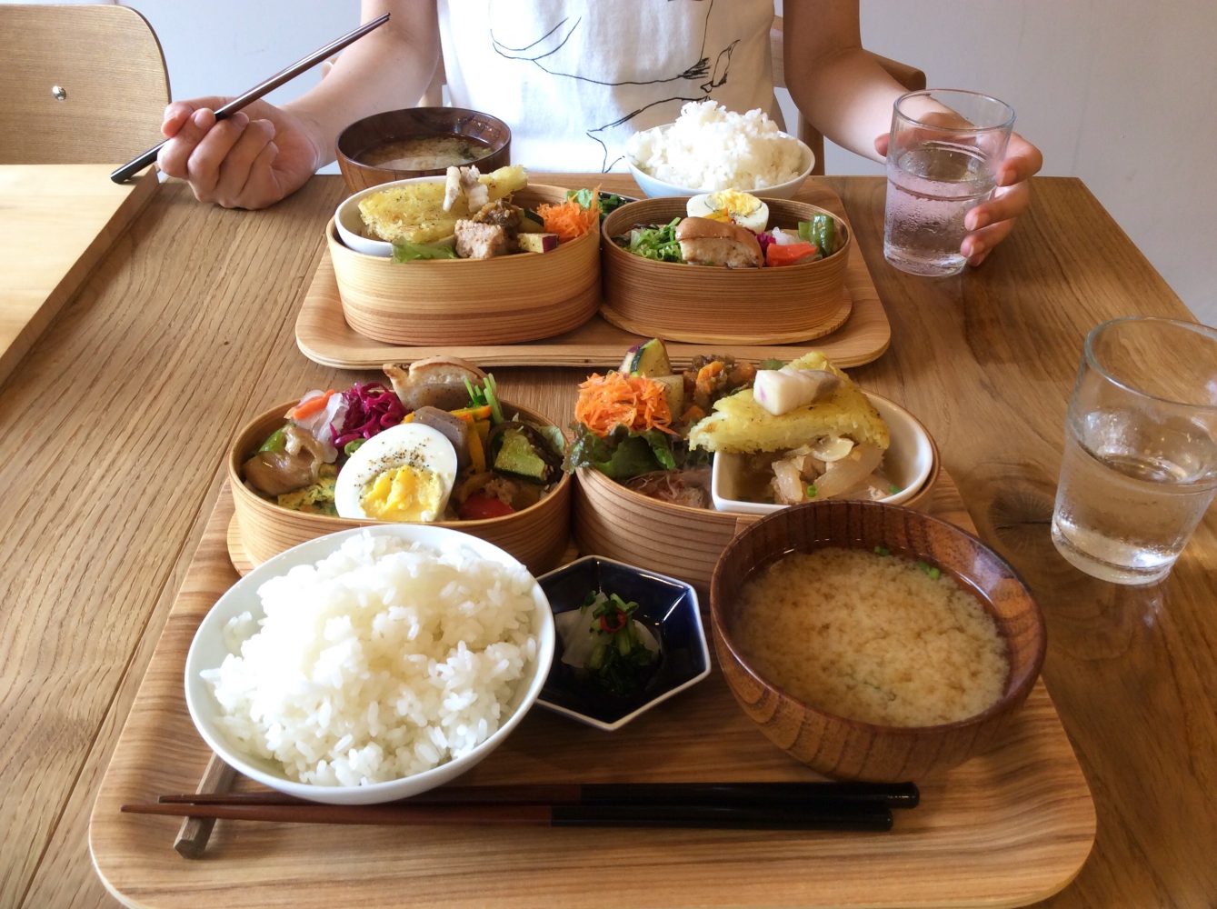 デニム着まわしと、CAFE icoiの曲げわっぱのランチ – The Taste of B